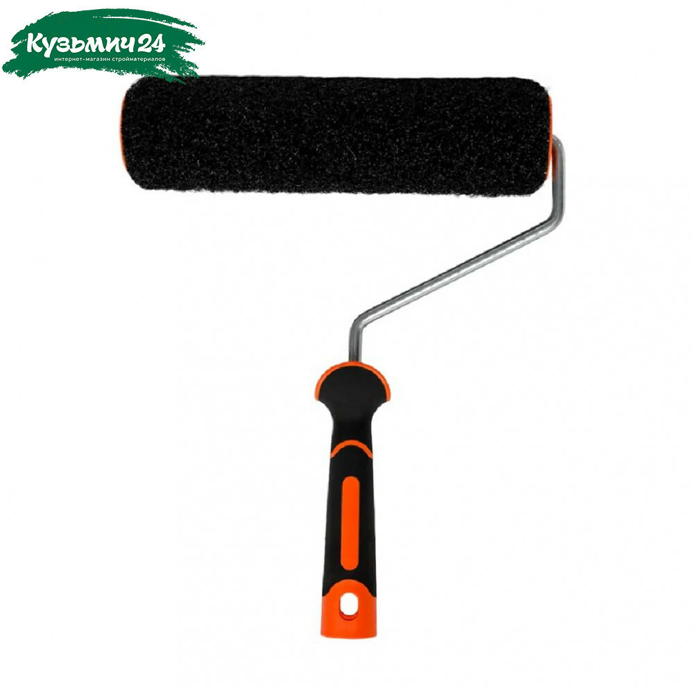 Валик Decor 550-9250 для нанесения шпаклевки, ролик 250 мм, ворс резина 10 мм, 1 шт.