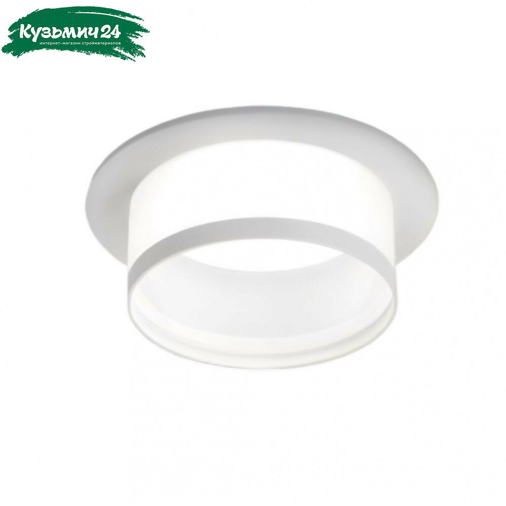 Светильник точечный IN HOME GX53R-SOFT FL-WH 4690612057965, GX53, до 24 Вт, 110х58 мм, матовый белый