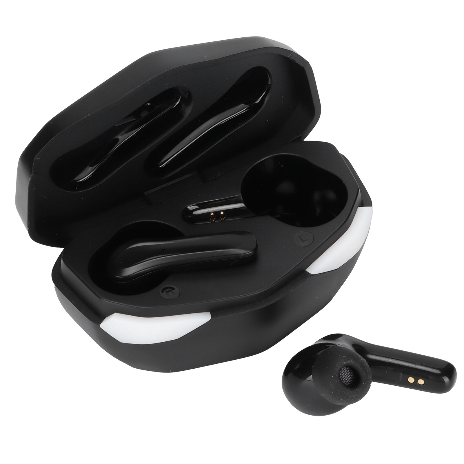Беспроводные наушники с шумоподавлением и микрофоном для игр, черные, True Wireless