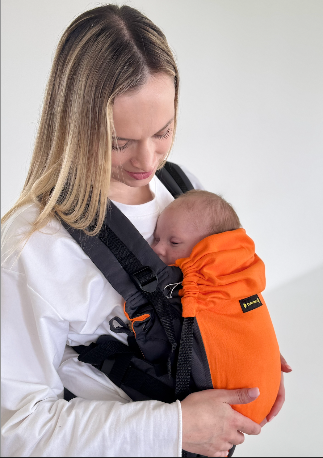 Эргорюкзак для новорожденного Caramel Multisize 0+/ переноска детская от 0 месяцев, оранжевый