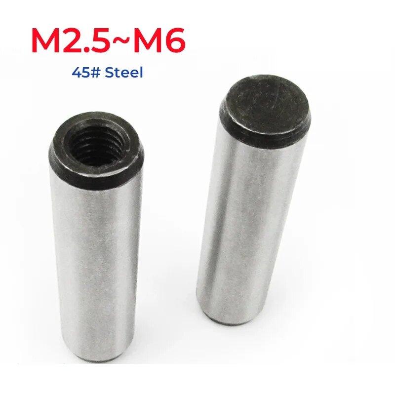 Стальные закаленные цилиндрические штифты с внутренней резьбой M2.5 M3 M4 M5 M6 8x35mm x M5-5pcs