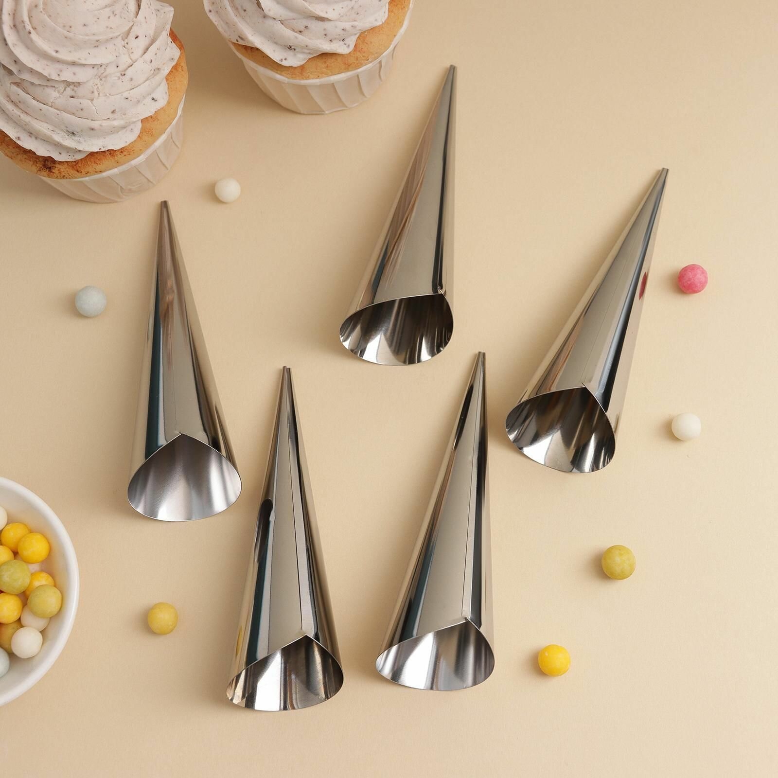 Набор форм для круассанов и трубочек Доляна, 5 шт, 11 3 см