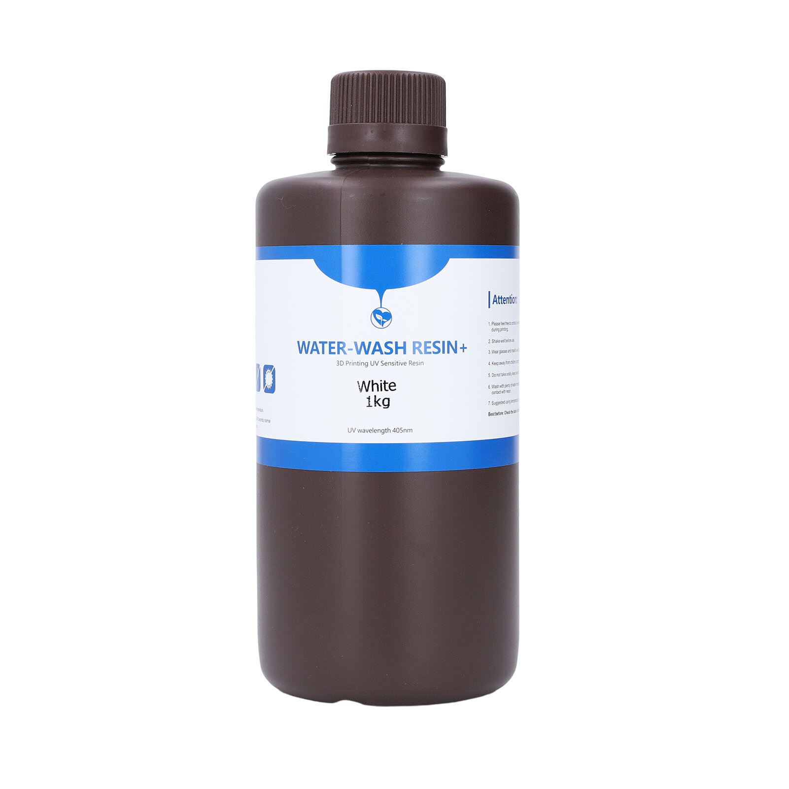 3D -печатная смоляная смола отливаясь, вымываемая ультрафиолетовым отверждением Высокое разрешение 80 Береговая твердость 1 кг расходные материалы белые