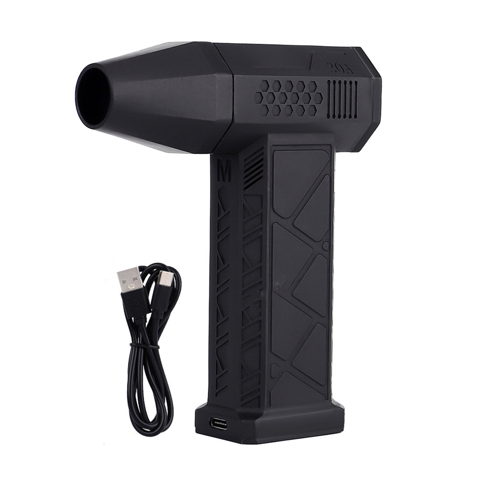 Портативный турбореактивный вентилятор. Ручной турбовентилятор для удаления пыли. Высокоскоростной бесщеточный двигатель. Беспроводной пылесборник. 3 скорости - 40000/90000/130000 об/мин для клавиатуры компьютера. Сжигание пыли на открытом воздухе.