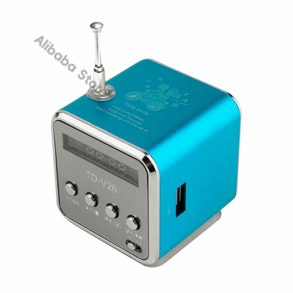 Мини-динамик TD-V26 Bluetooth-совместимый 5.0 FM-радиоприемник MP3-плеер Саундбар