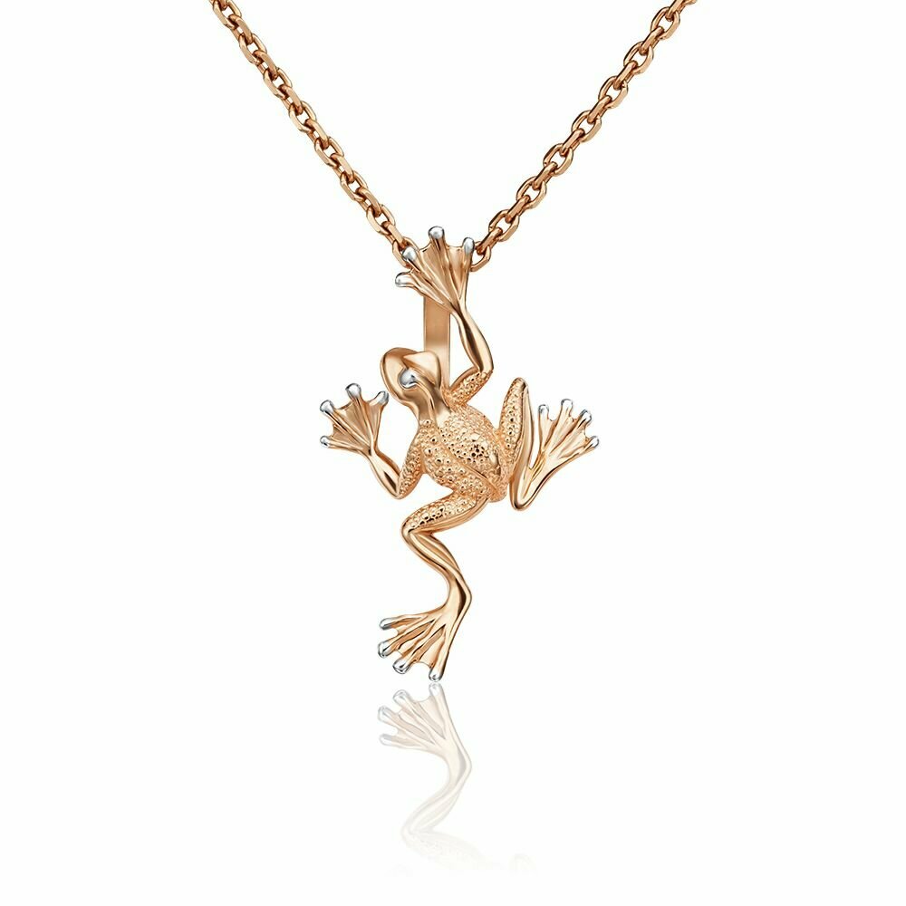 Подвеска PLATINA, красное золото, 585 проба, родирование