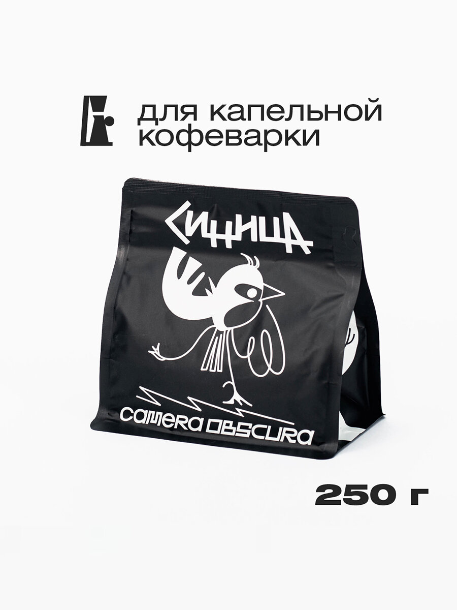 Синица, помол для капельной кофеварки, фирменный кофе Camera Obscura, 250г