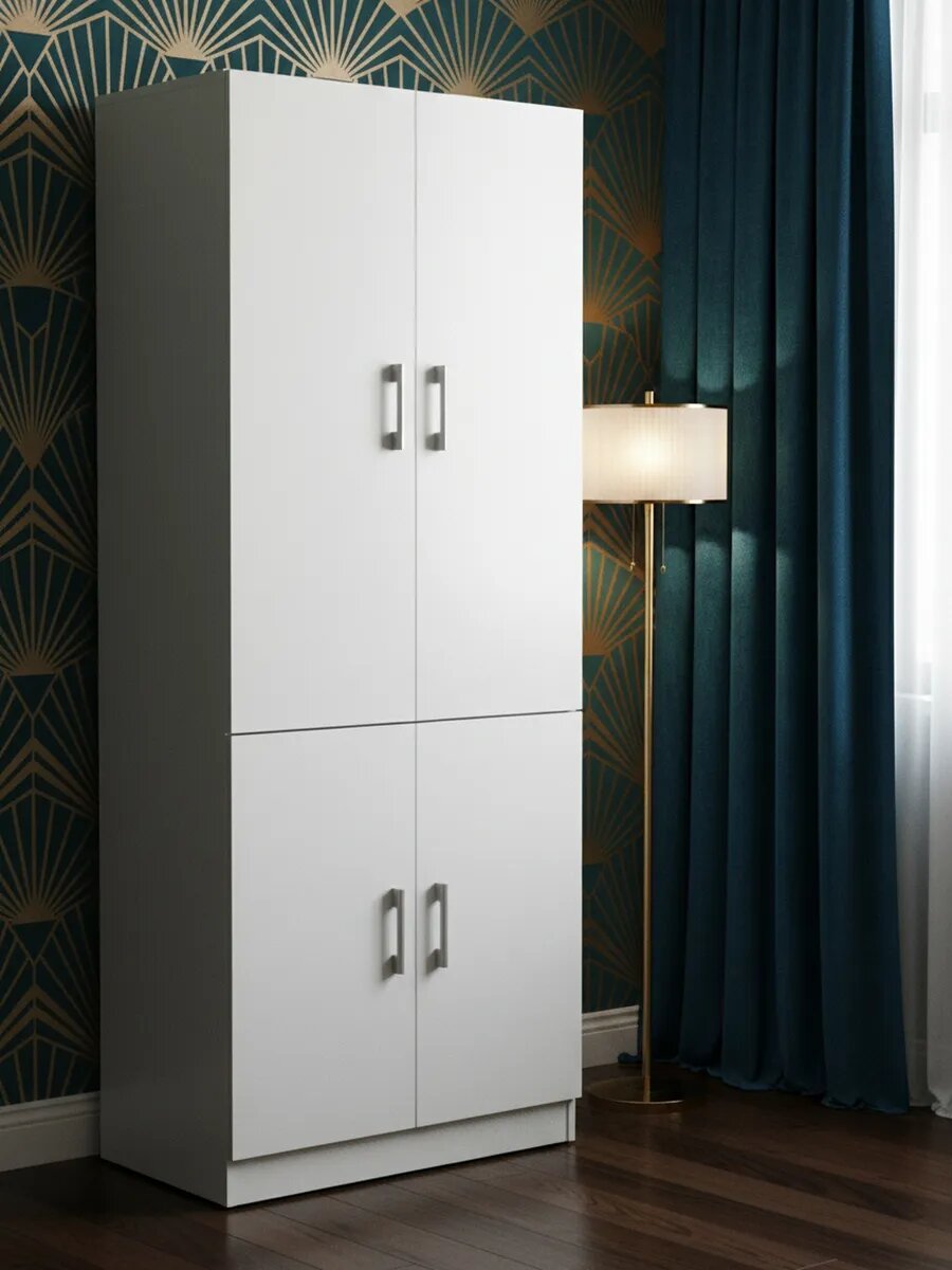 Шкаф FRESTER деревянный распашной с полками для одежды в спальню, от производителя