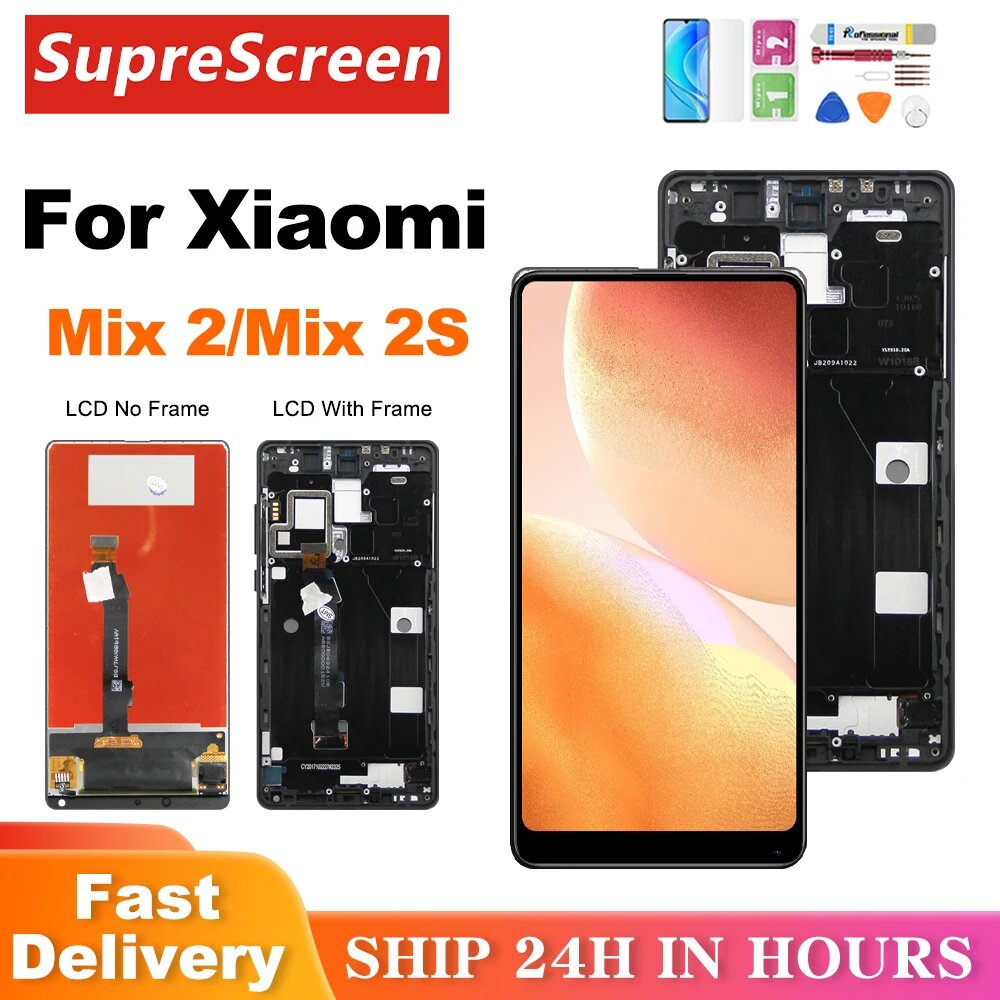 Дисплей для Xiaomi Mi Mix 2 2s Mix2 Mix2s, сменный преобразователь сенсорного экрана в сборе для Xiaomi MiMix2 2s, замена экрана