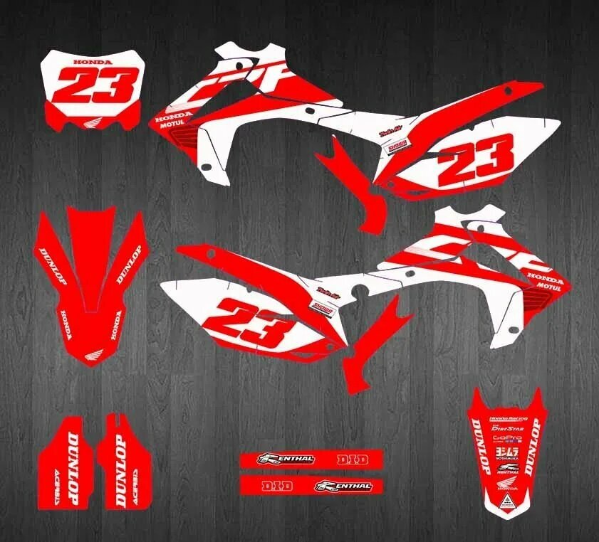 Использование графических пакетов HONDA 14-17 CRF250R 2014 2015 2016 2017 наклейка для мотоциклов