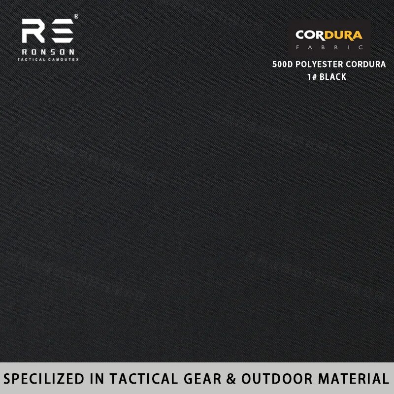 WG Wolf Grey 500D Полиэстер Тактическая водонепроницаемая ткань Cordura Экологичная окрашенная уличная экипировка с тканью с покрытием WR PU на складе