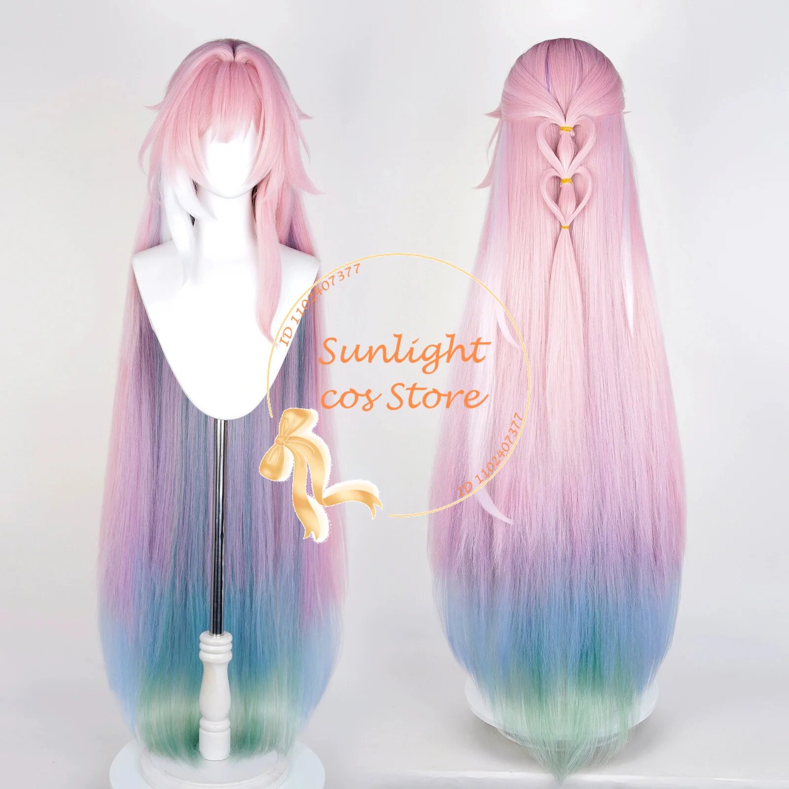 Косплей парик розово-белый, Цвет: Wig C Only