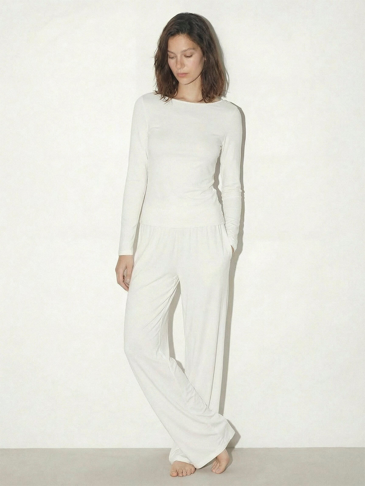 Брюки палаццо бамбуковые