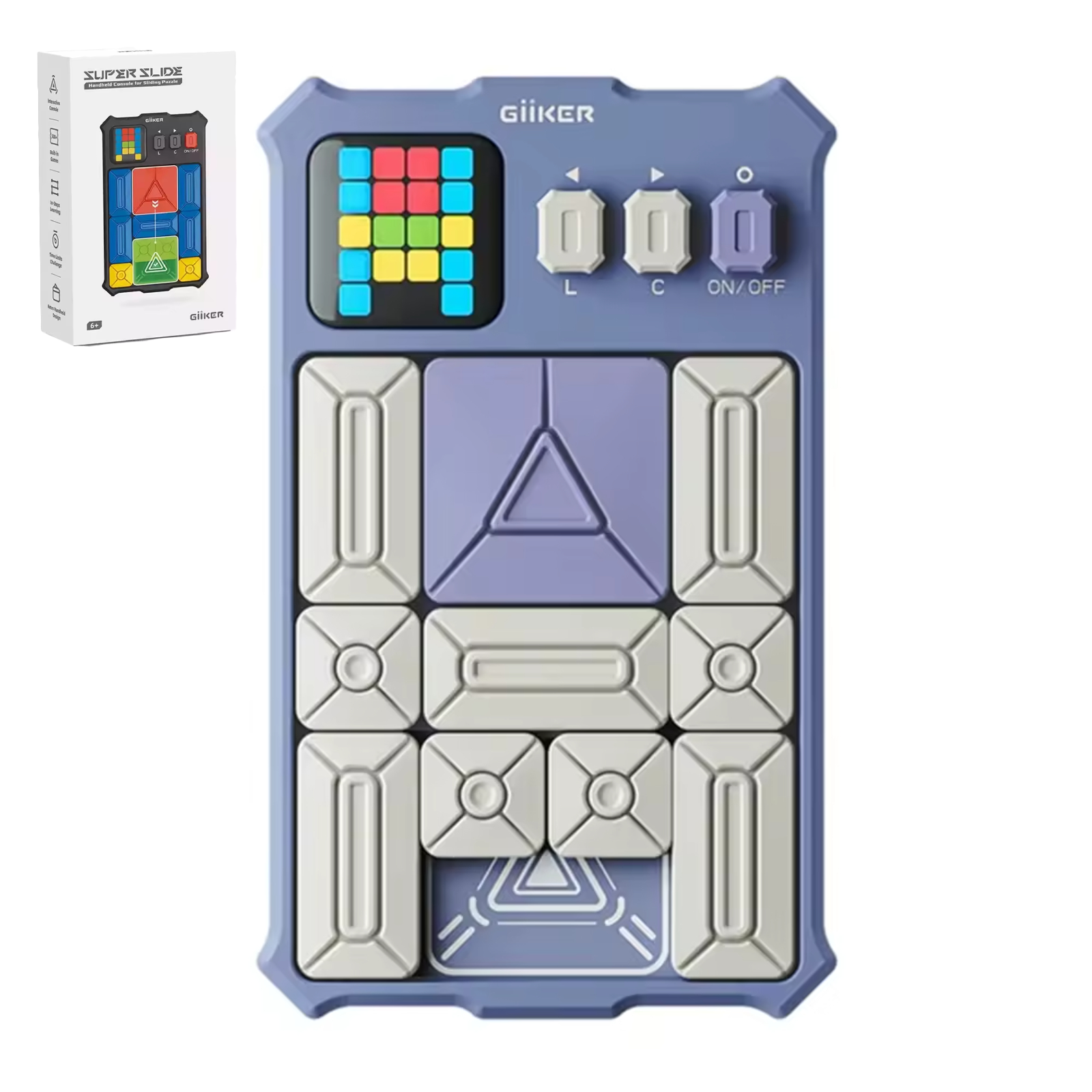 GiiKER Super Slide Puzzle Games, 500+ Challenges Brain Teaser Puzzle, Toys for Kids Teens, Travel Games Birthday Gifts Easter Basket Stuffers for Boys Girls, Activities for Road Trips, Product Dimensions 6.89 x 4.25 x 0.98 inches, Item Weight 9.9 ounces
