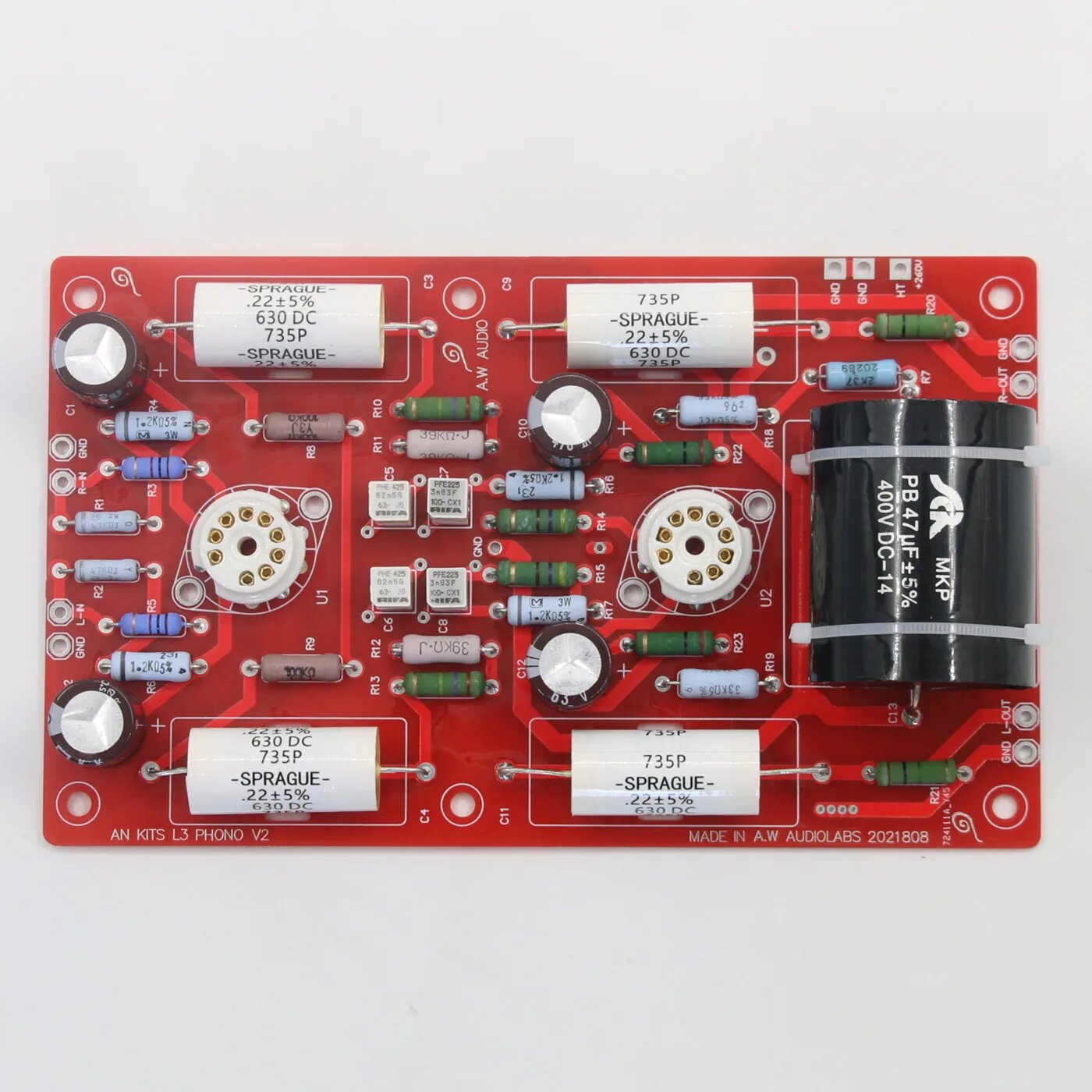 SENGTERBELLE HiFi ламповый комплект фонокорректора 12AX7+6922 Assembled Board