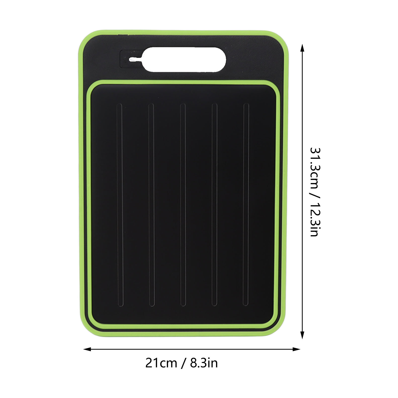 Двусторонняя разделочная доска для быстрого оттаивания и шлифования с точилкой для ножей для кухни, черная