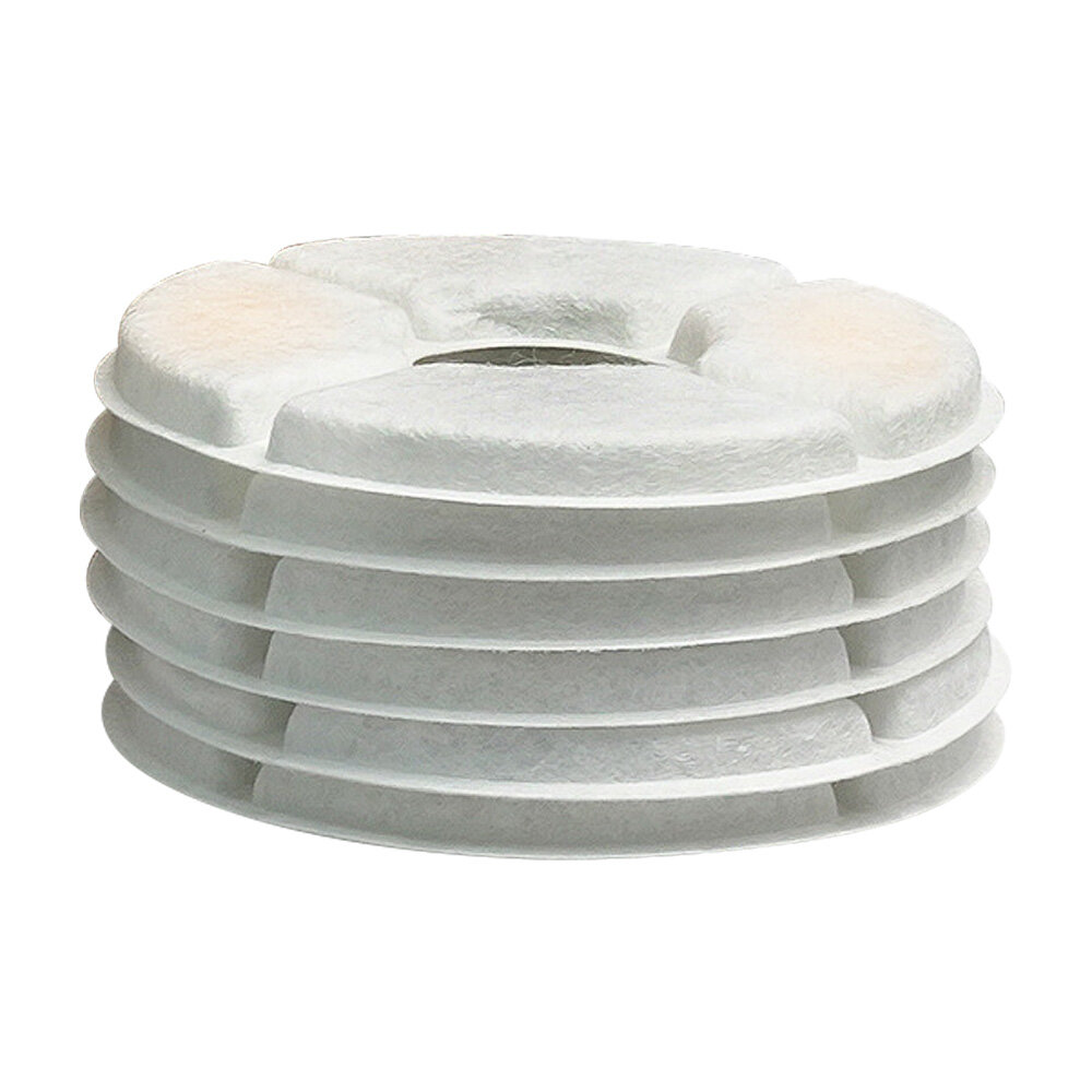 Замена фильтра для фонтана для кота, фильтр для фонтана для пса, фильтр для питьевого фонтана для животных с кокосовым активированным углем и ионообменной смолой для автоматического фонтана для животных Водопад объёмом 81 унции/2.4 л, белый цвет,