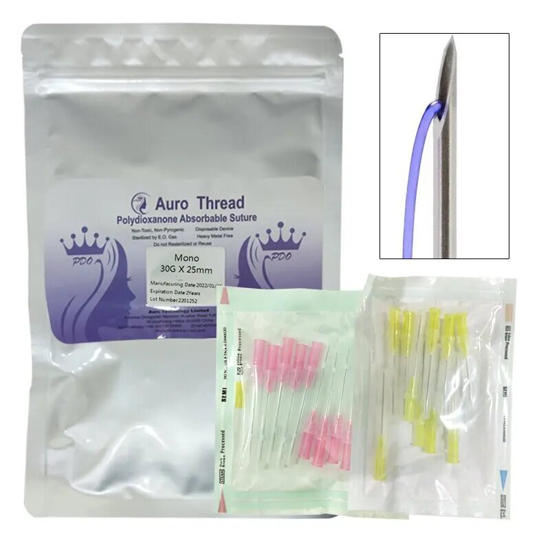 PDO нити для лифтинга лица и шеи, mono 29g38mm