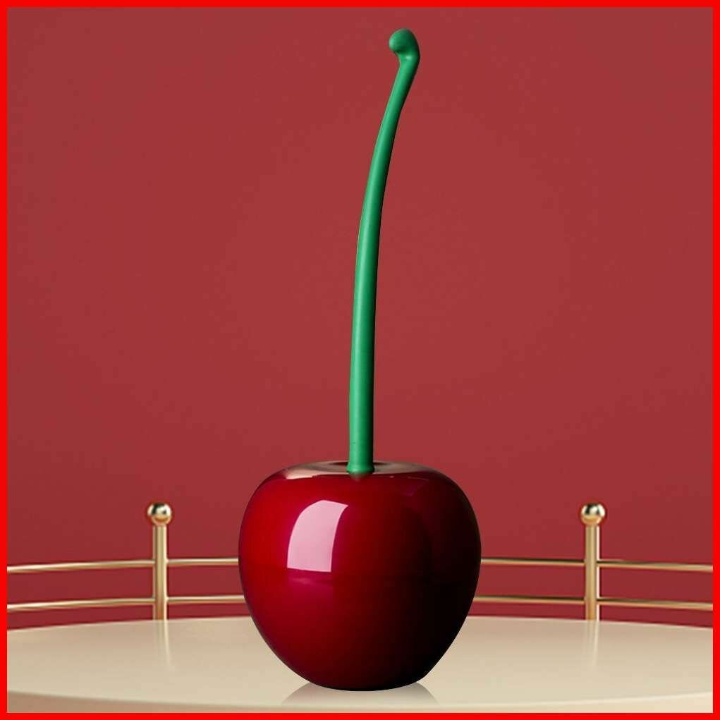 Туалетная щетка с длинной ручкой и мягкой щетиной для домашней туалетной вишневой щетки