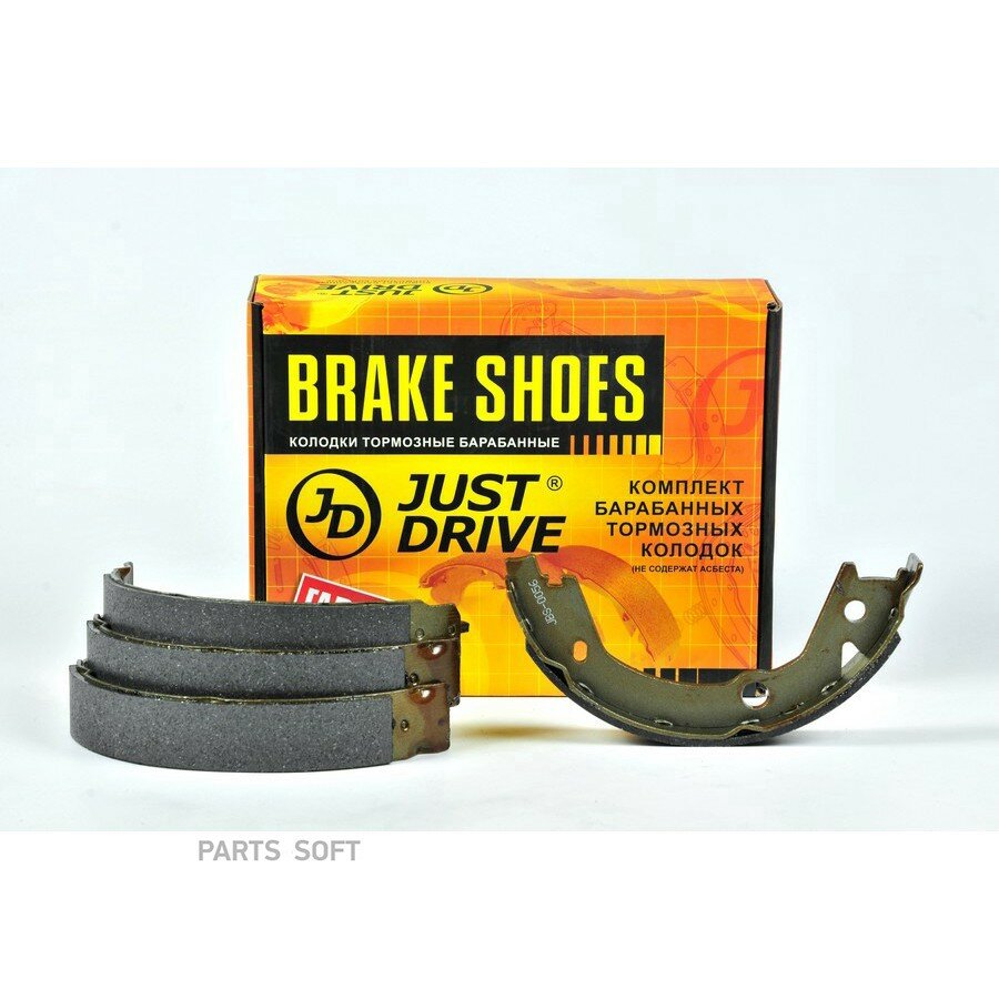 Башмаки тормозные, задние GS8747 от официального дистрибьютора, JUST DRIVE, артикул JBS0056