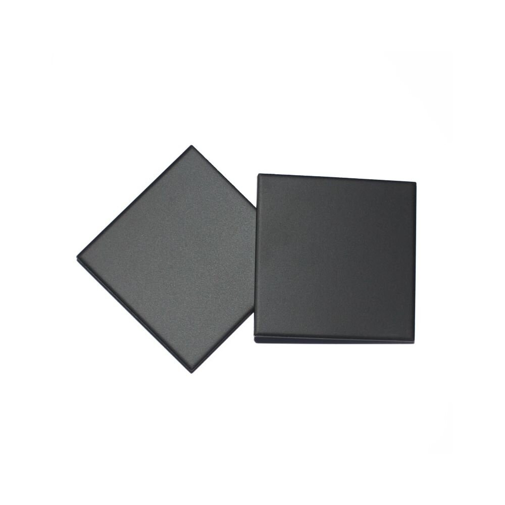 Керамогранит TopCer, универсальный, матовый, 10×10 см, 8мм, 1м², черный