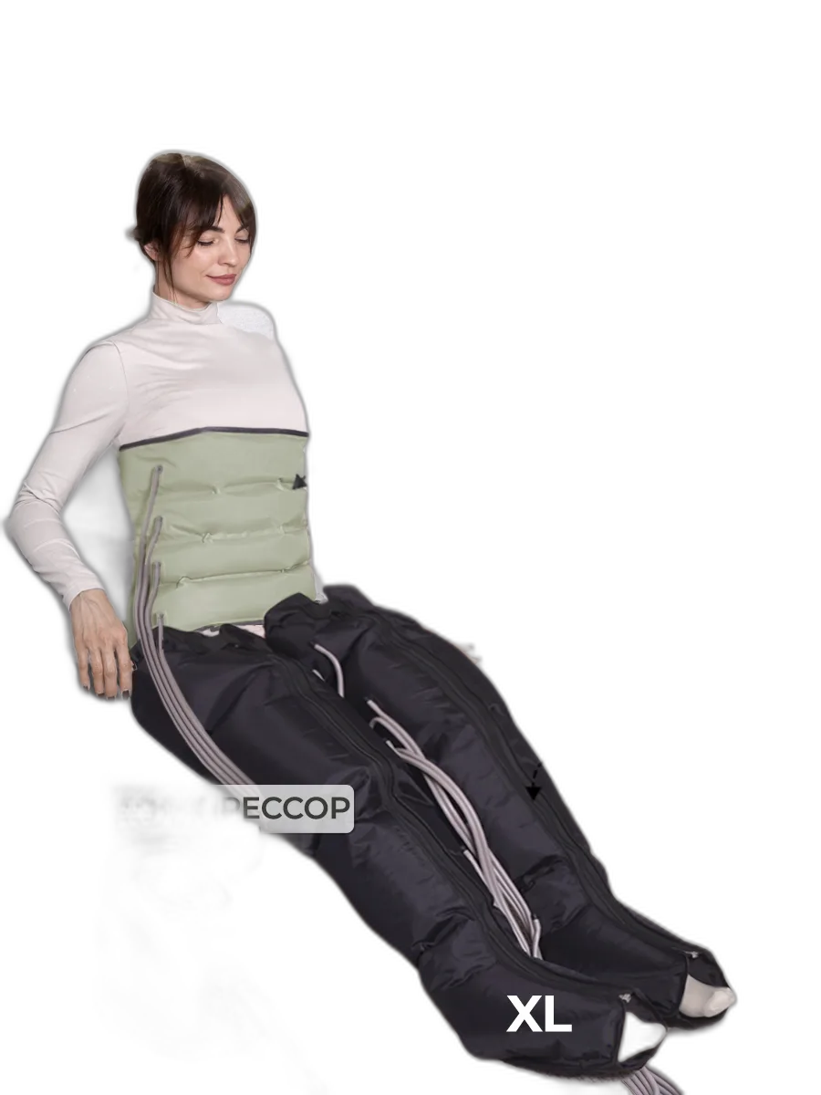 Массажер лимфодренажный компрессионный для ног XL и талии