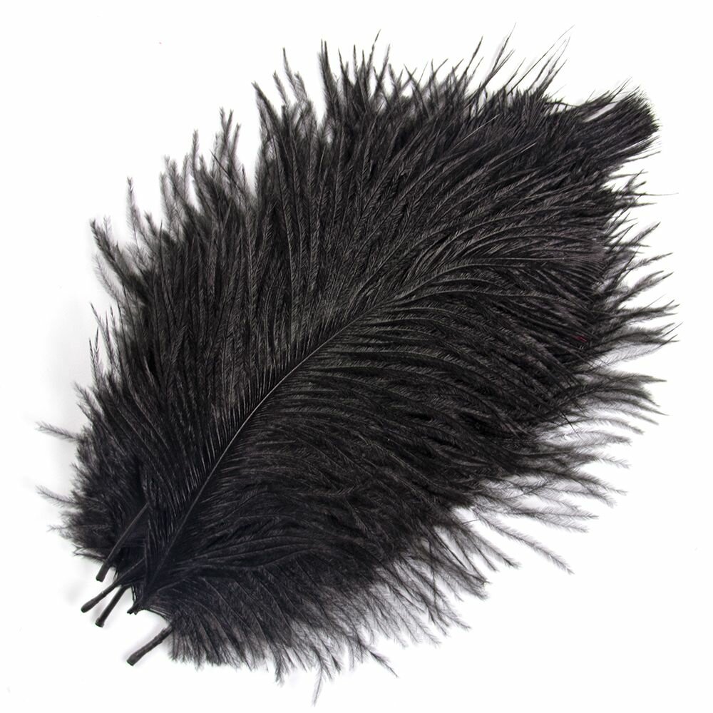 Натуральные страусиные перья 10-15 см, 10 шт для декора свадебного платья, рукоделия, фотосессии и праздничного интерьера, окрашенные перья для творчества