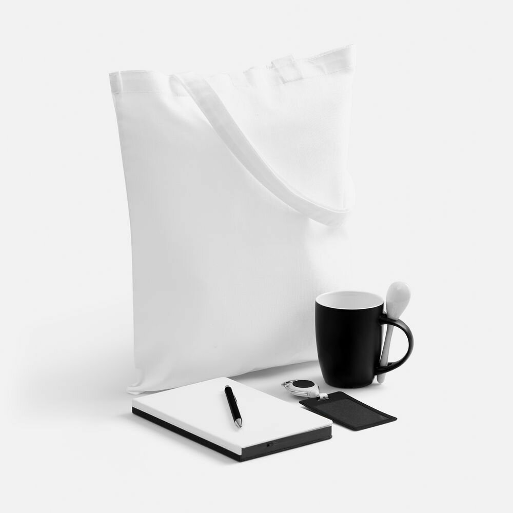 Подарочный набор Welcome Pack, черный с белым, 35х40 см