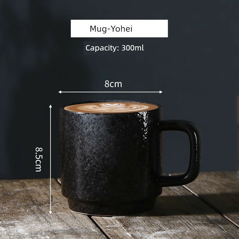 Набор для латте-арта: ретро-чашка и блюдце из керамики с подглазурной росписью, креативная, высококачественная, в