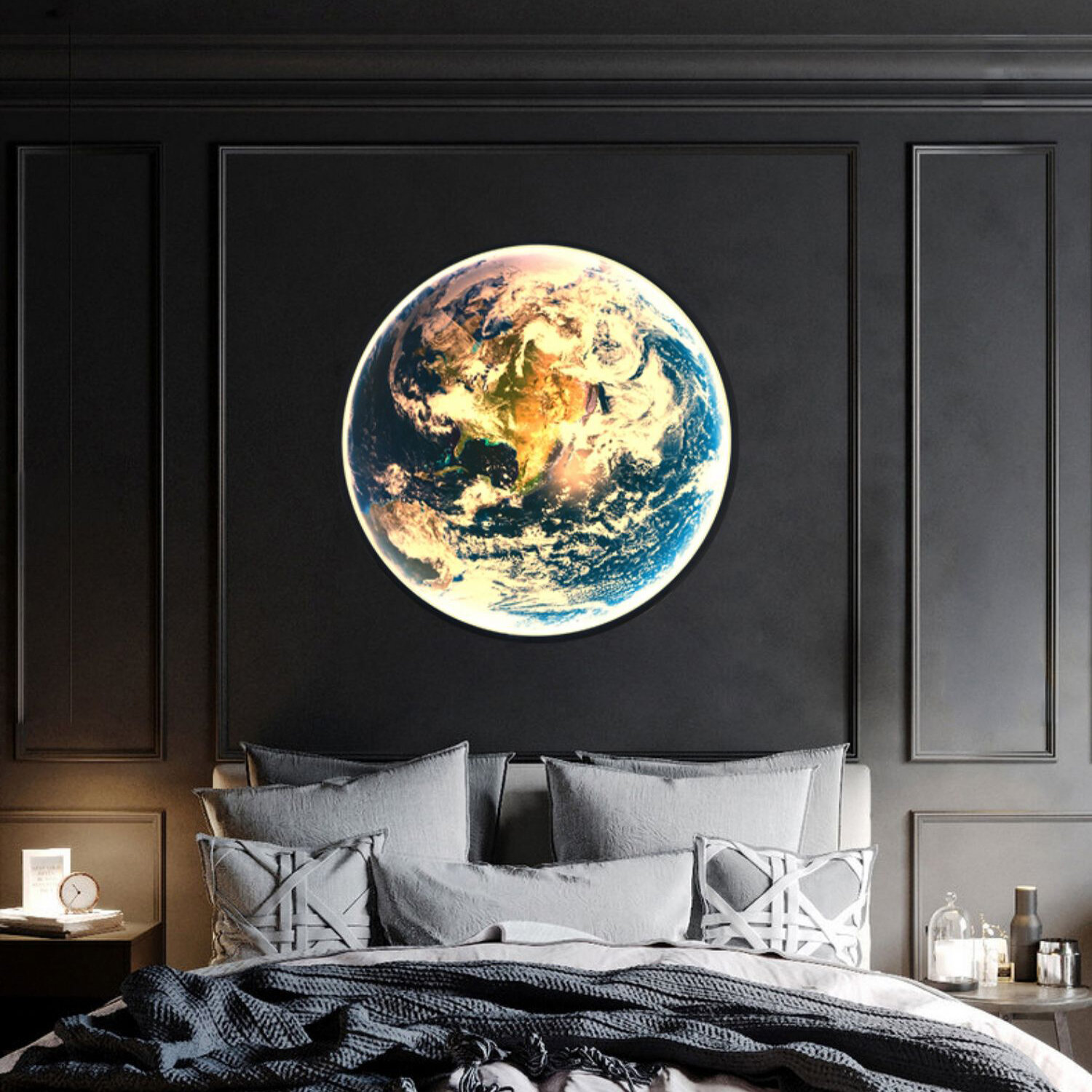 Настенная лампа Earth mural lamp современный светлый роскошный креативный фон для украшения стен