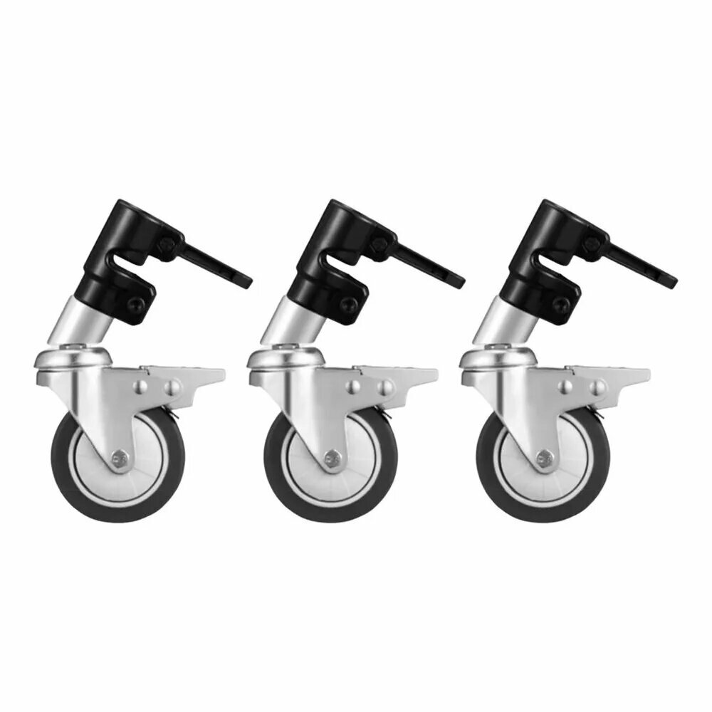 Комплект стойки для света с колесами, вращающимися на 360 градусов, для эффективного перемещения, Волшебные Колесики для Ног