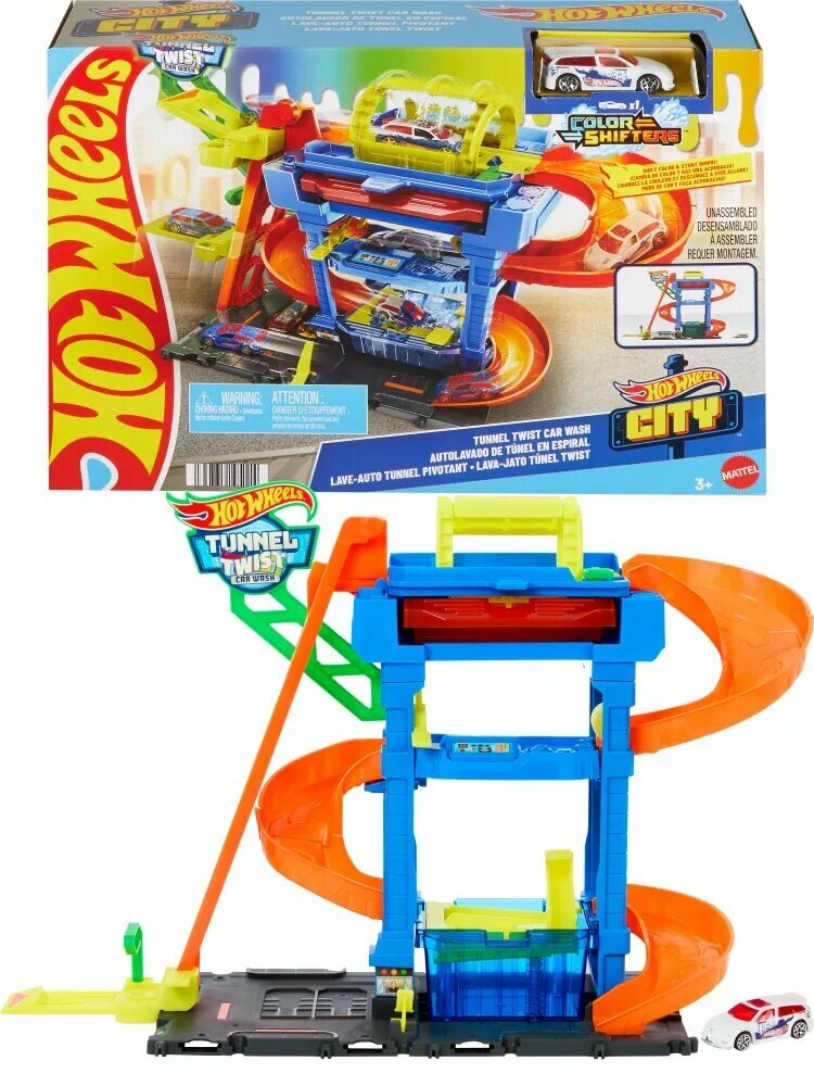 Hot Wheels игровой набор для автомойки, Гаражный набор HTN80