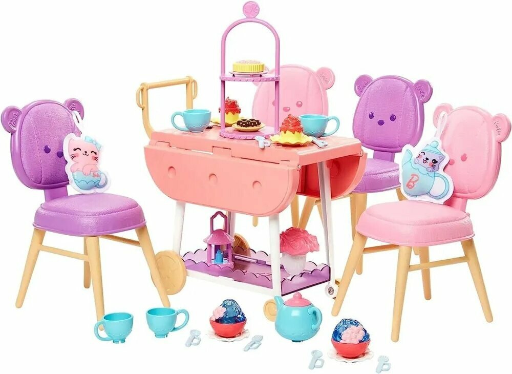 My First Barbie Мой первый набор для чаепития с куклой Барби HMM65