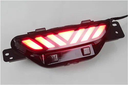 CSGJMY 1 шт. для Toyota C-HR CHR 2016 2017 2018 2019 автомобильный Светодиодный отражатель задняя противотуманная фара Задний бампер задние стоп-сигналы Model A