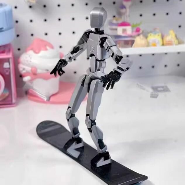 3D-печатная шарнирная фигурка "Lucky 13", лыжник-манекен, рождественские подарки