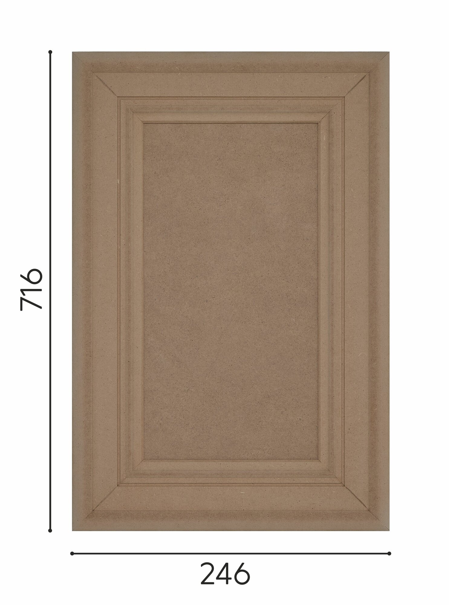 Фасад мебельный МДФ под покраску глухой