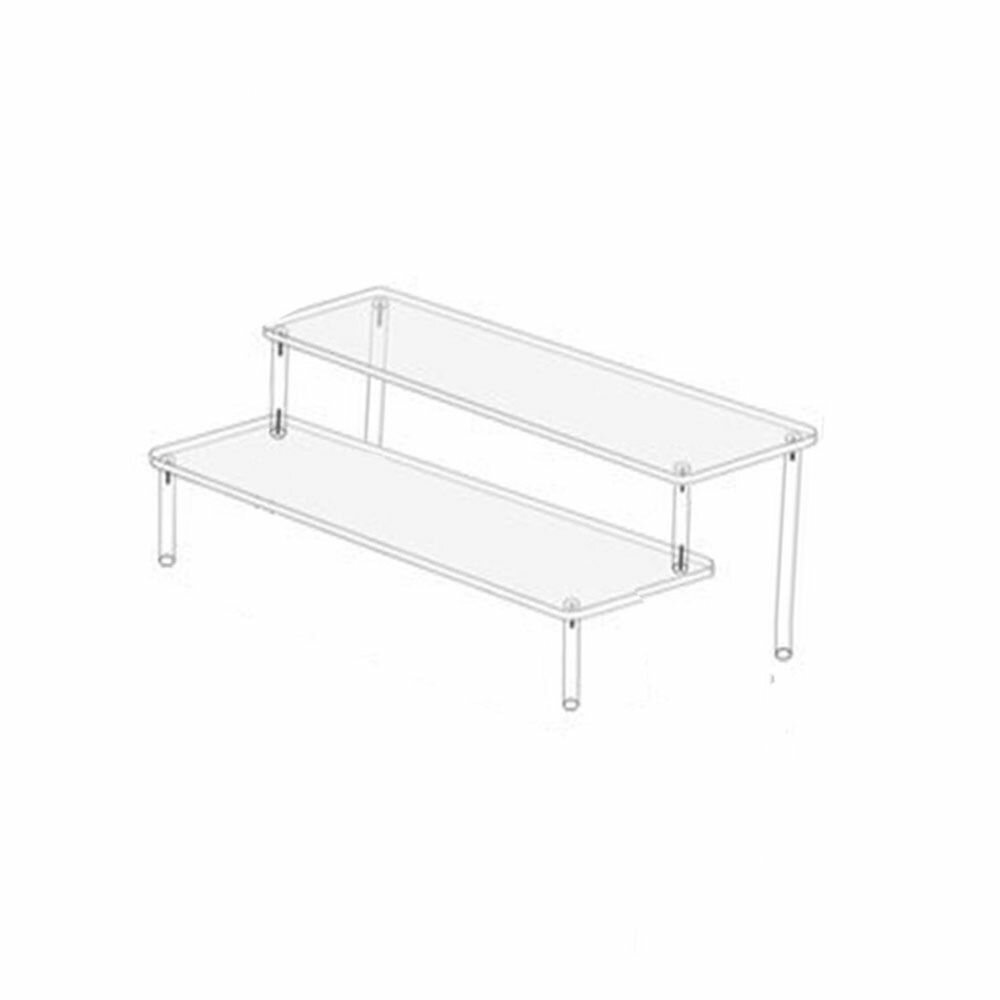 Стеллаж для хранения из пластик-акрил прозрачный — полка для кукол, моделей, фигурок и лепки, Организация Полка