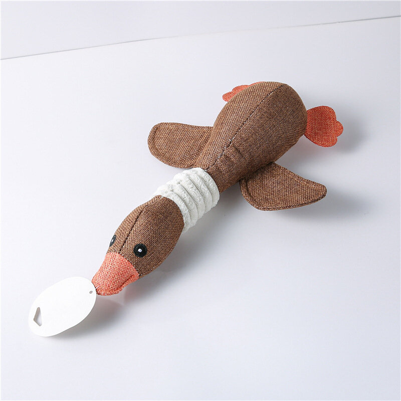 Новая льняная игрушка для домашних животных хлопковое белье Teddy Puppy золотистый ретривер щенок коренных зубов