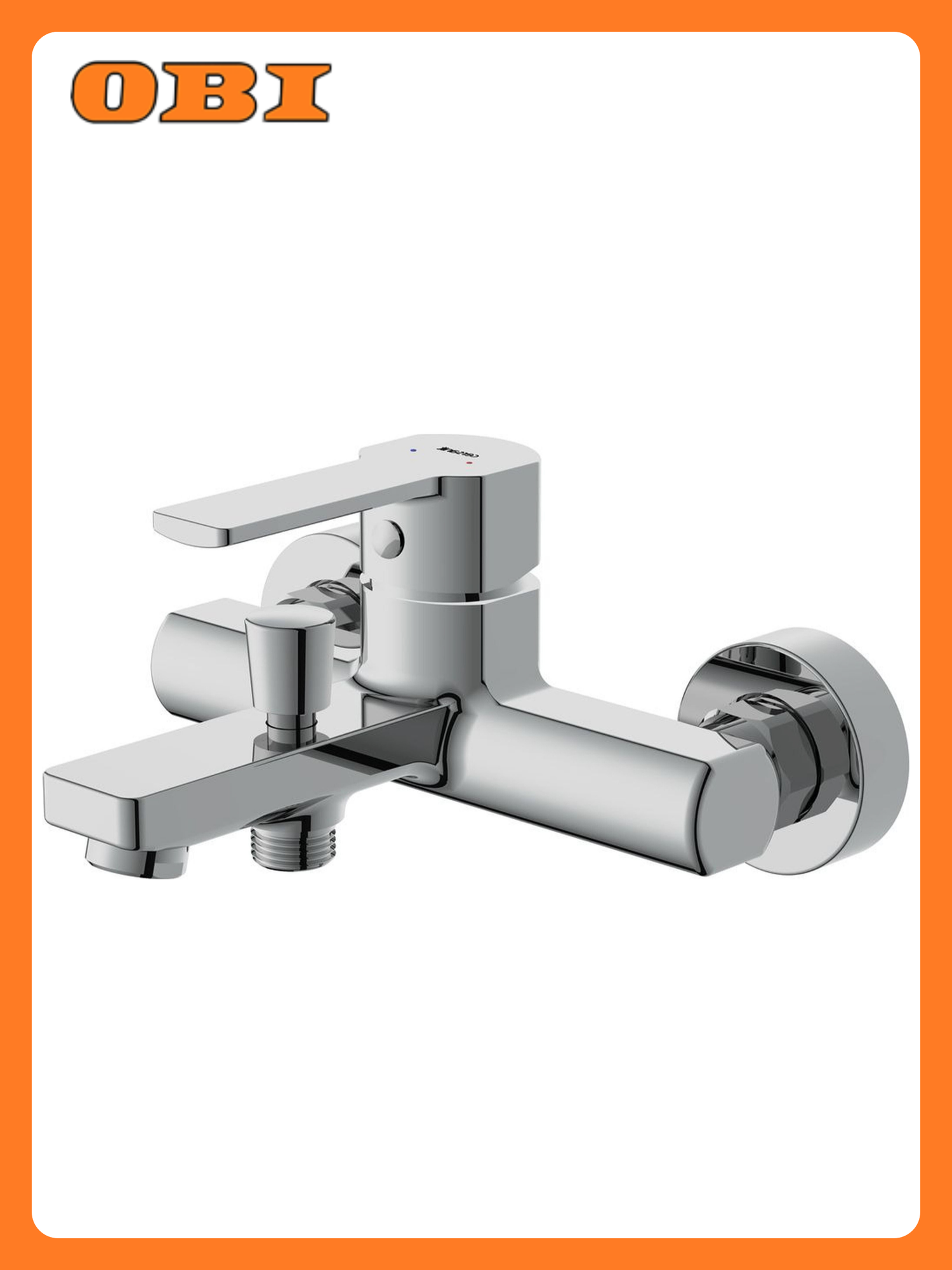 Смеситель для ванны Cersanit SMART 63048, рычажное управление