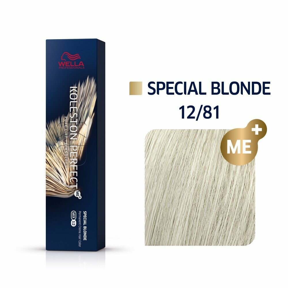 Wella Professionals Koleston Perfect Me+ Стойкая краска для волос 12/81 Белое золото, 60 мл