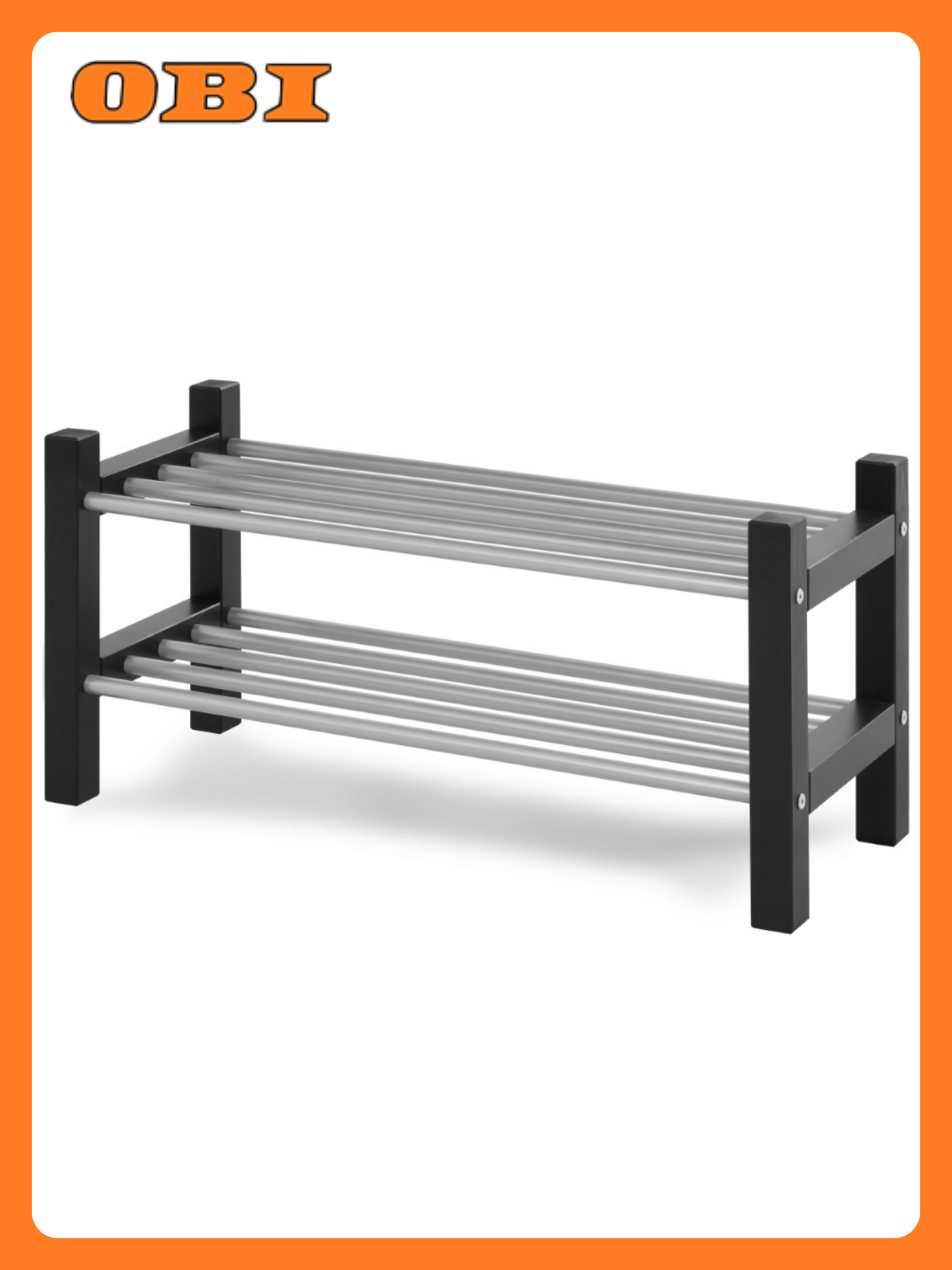 Полка для обуви мича 82x32 черный