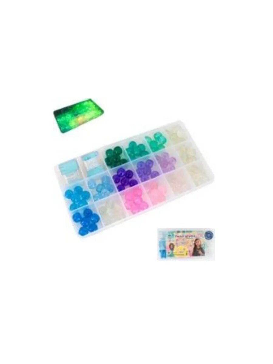 Набор бусин MK2055-18 Светятся в темноте в кор.