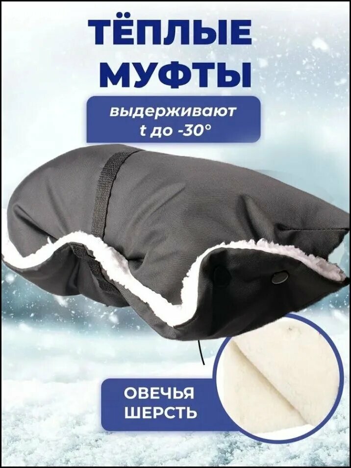 Стильная муфта для коляски — фото 1