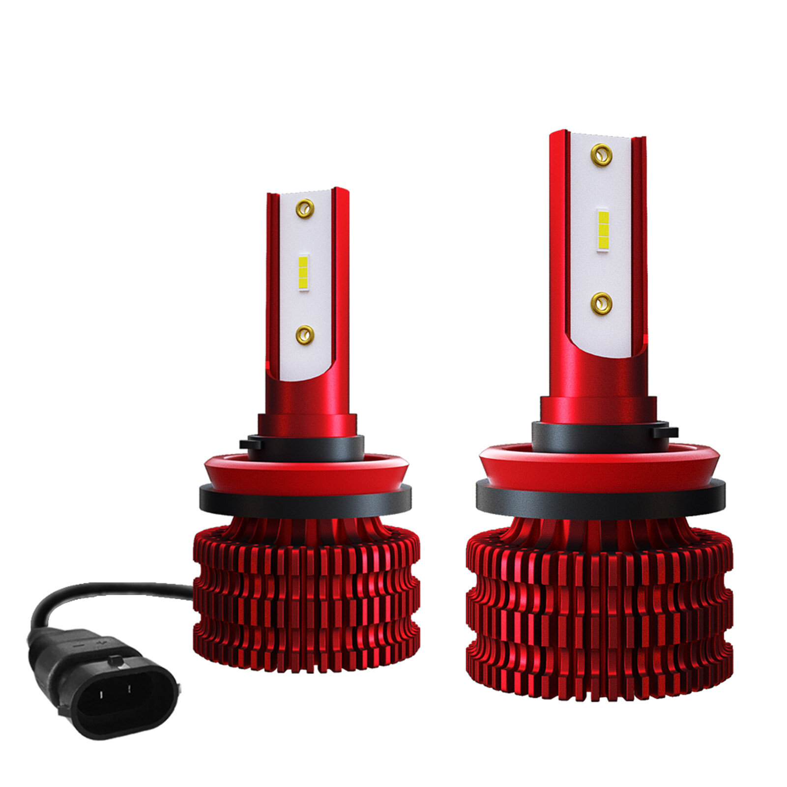 2Pcs Автомобильные LED Фары для Автомобиля Комплект Преобразования All-in-One H11 H8 H9 36W IP68 Водонепроницаемые 6000K 4000LM 9V-36V