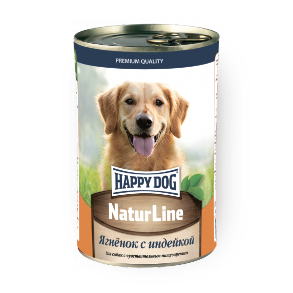 Влажный корм Happy Dog Natur Line Ягненок/Индейка, для взрослых собак, 410 г