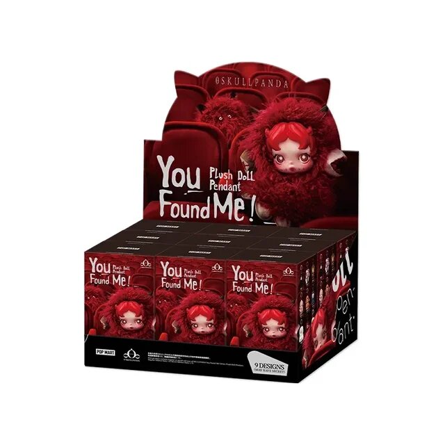 POPMART SKULLPANDA YOU FOUND ME Серия Blind Box Guess Bag Настольное украшение Милая модель Подарок Девочка Blind Bag Игрушки Аниме Фигурка