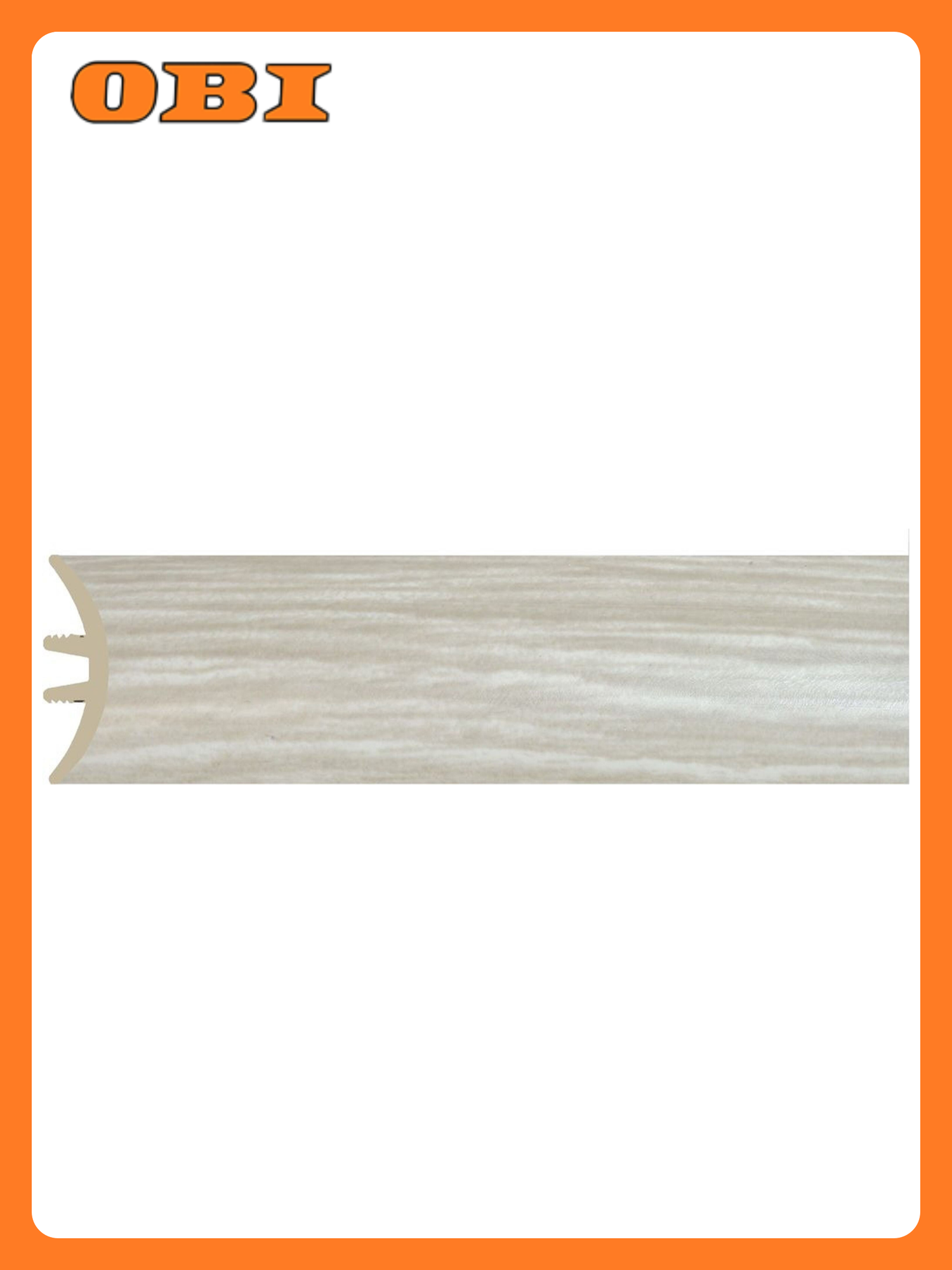 Порог разноуровневый Rico Flex Ясень поливинилхлорид 325х45 мм