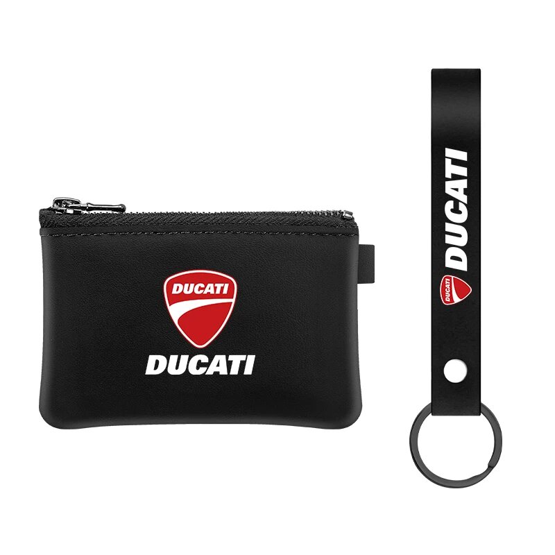 Черный кошелек для ключей Ducati и брелок PU 2шт