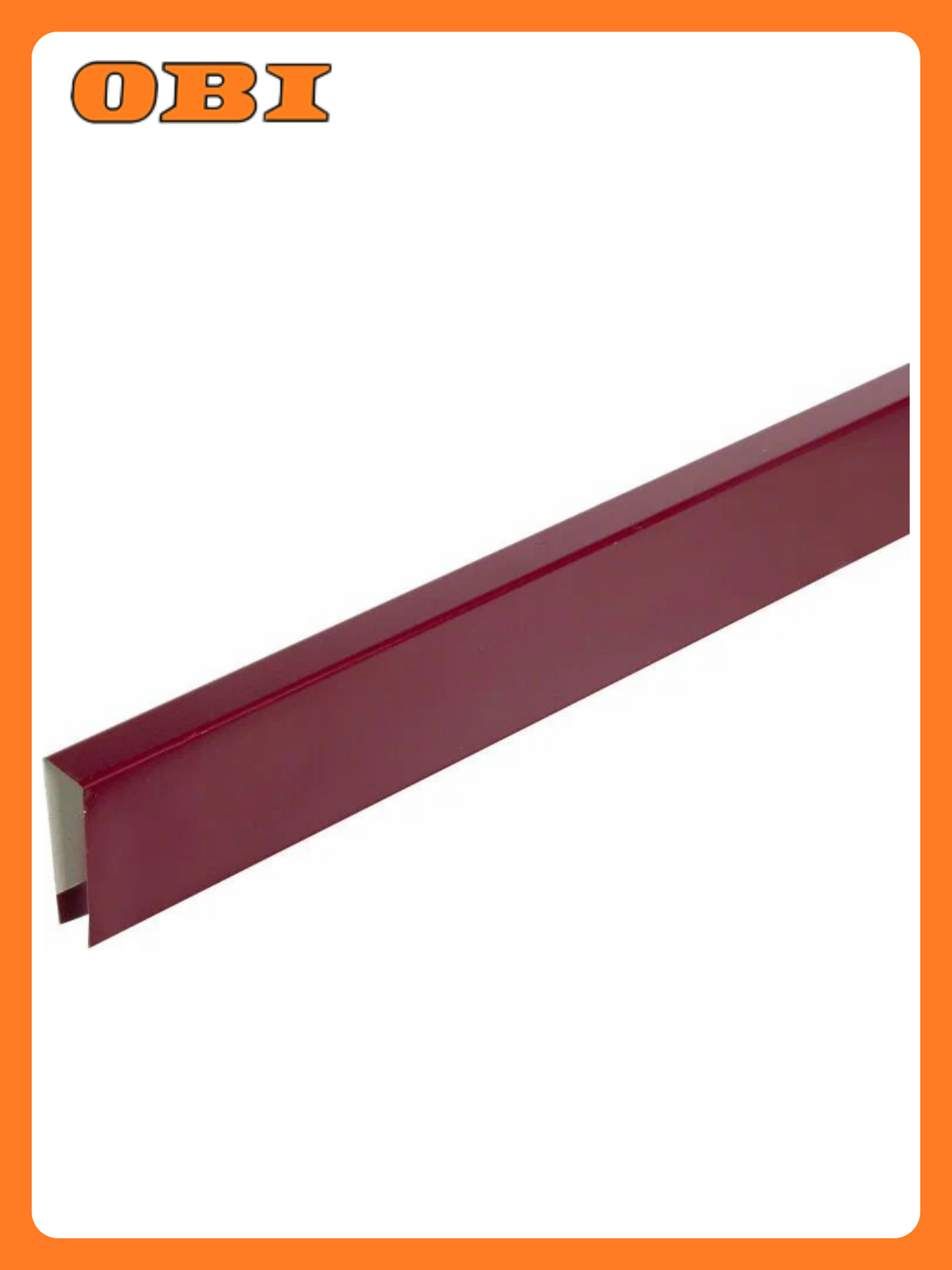 Планка заборная 8х2000 RAL3005 красное вино, металл