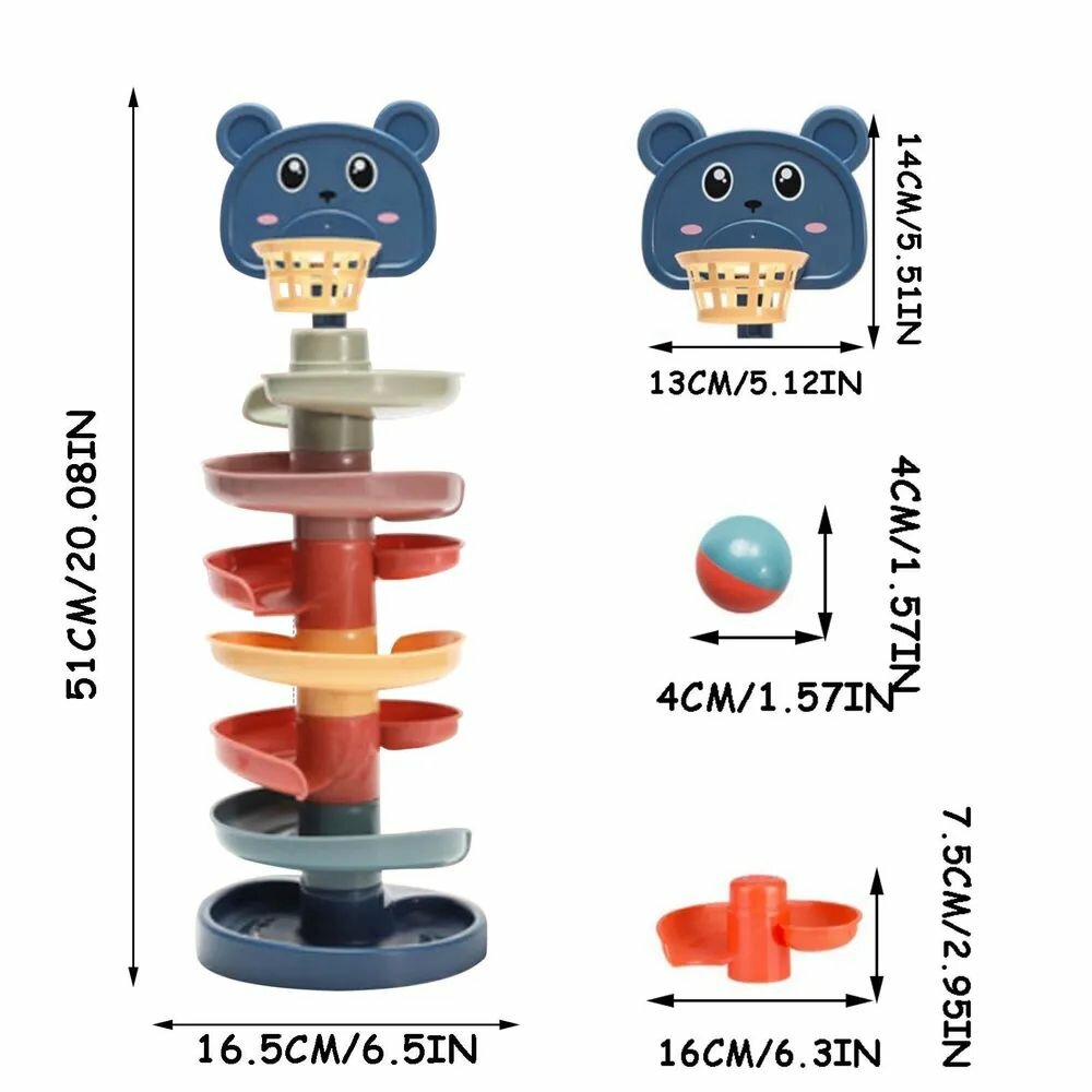 Детская горка с шариками, 1шт